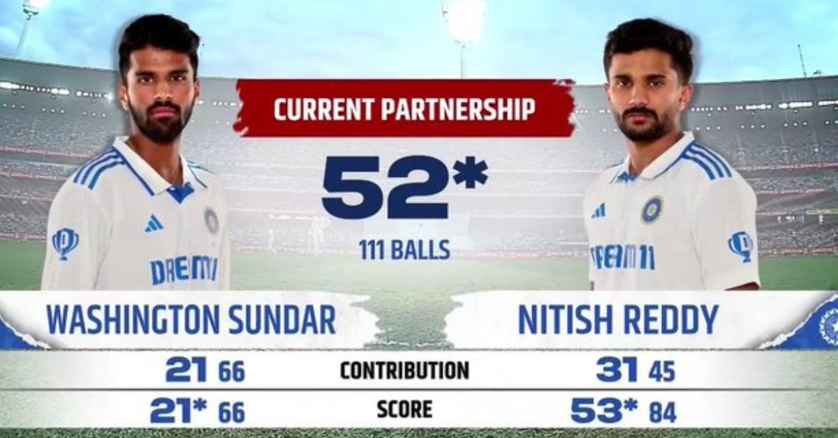 Nitish Reddy Maiden Test Fifty: Celebrates with Viral ‘Pushpa’ Move