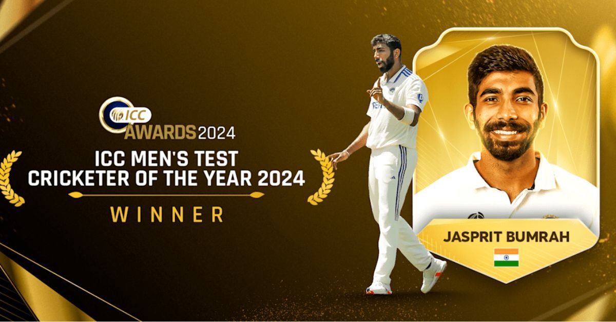 Jasprit Bumrah Named ICC Men’s Test Cricketer of the Year for 2024